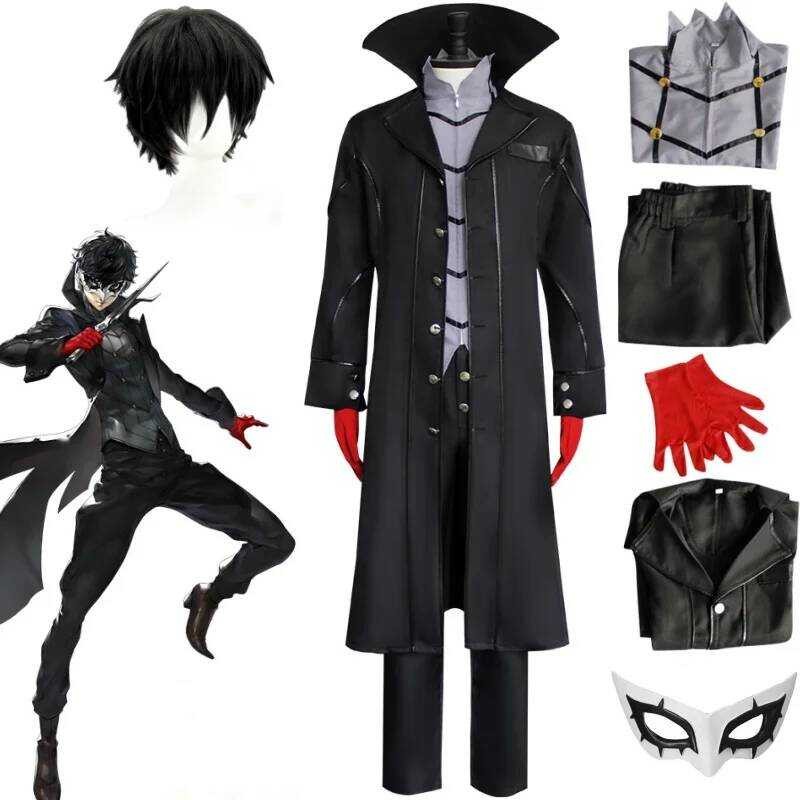 Xj Anime Persona 5 Joker Cosplay Game P5 Rain Palace Lotus Cosplay Full ...