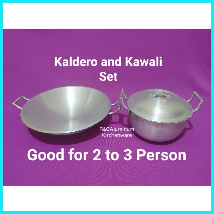 Kaldero and Kawali Set Double Handle(good for 2 to 3 person) DHS4/DHF4 ...