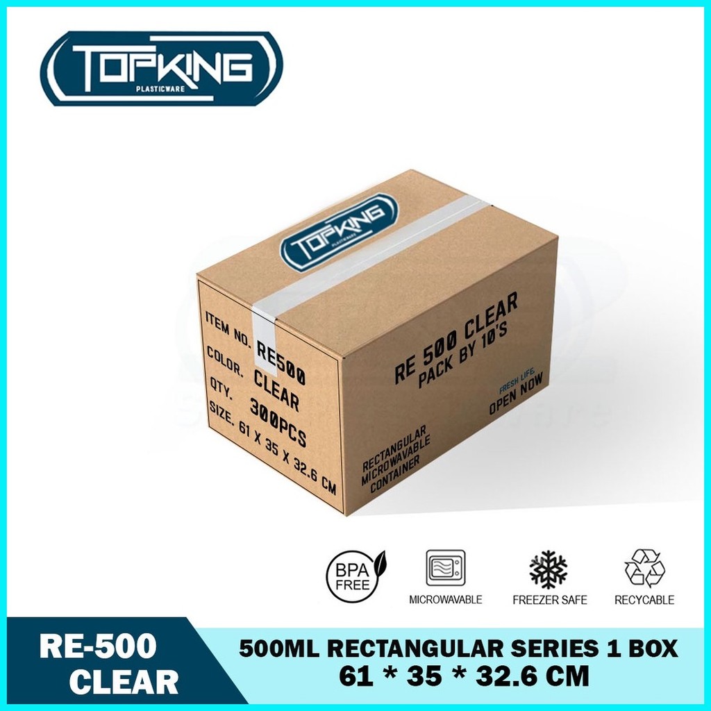 Topking Black And Clear Rectangular Series Re500 1box High Quality ...