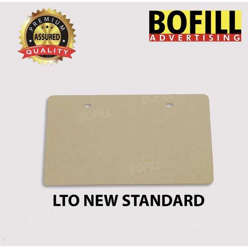 ACRYLIC MC PLATE NEW 2021 LTO STANDARD D45 | Shopee Philippines