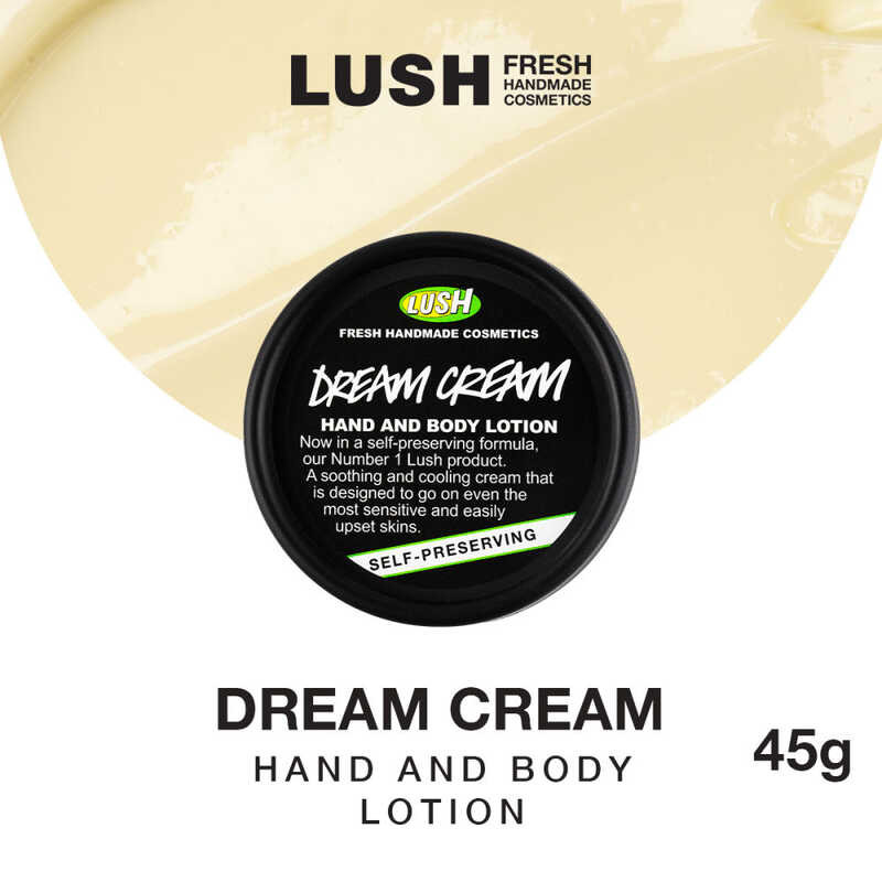 LUSH Dream Cream Self-Preserving Hand & Body Lotion [Soothing ...