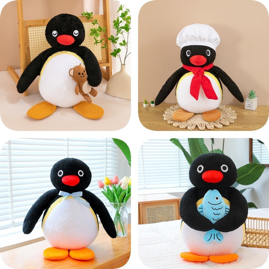 And Soft Huggable Pingu Chef Penguin Plush Toy Delightful Stuffed ...