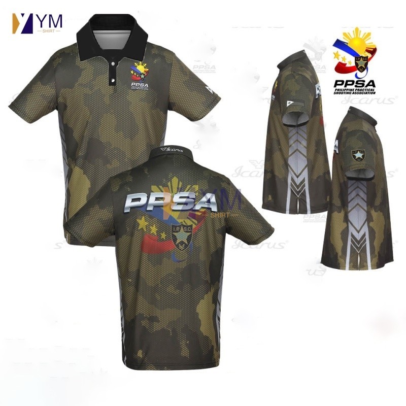 PPSA Jersey Polo Shirts Dry Fit Shirt Full Sublimation Shirt Army Green ...