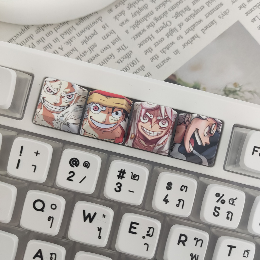 4pcs One Piece Keycaps Cherry R4 PBT Dye Sublimation Mechanical ...