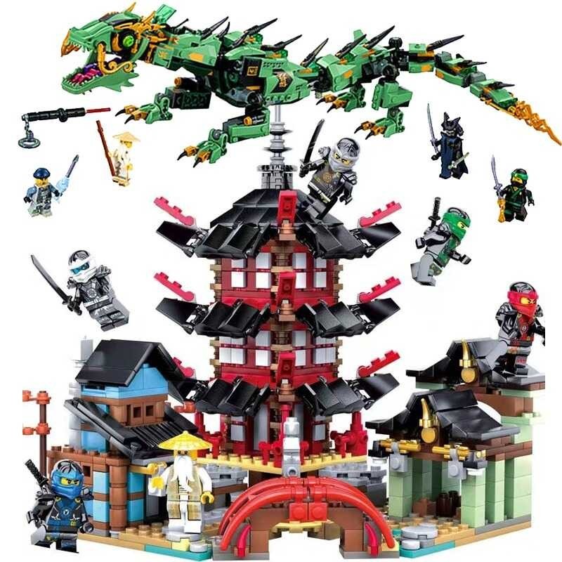 With Compatible Lego Phantom Ninja Set Building Blocks Flying Mecha ...