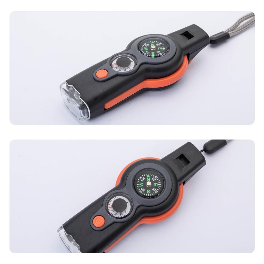 7 in 1 Military Survival Whistle Multi-function Emergency Compass ...