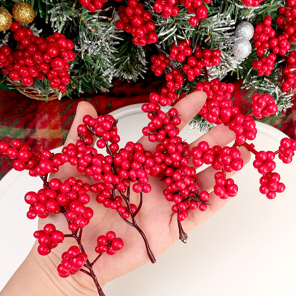 10Pcs Artificial Berry Xmas Tree Party Home Table Ornaments ...