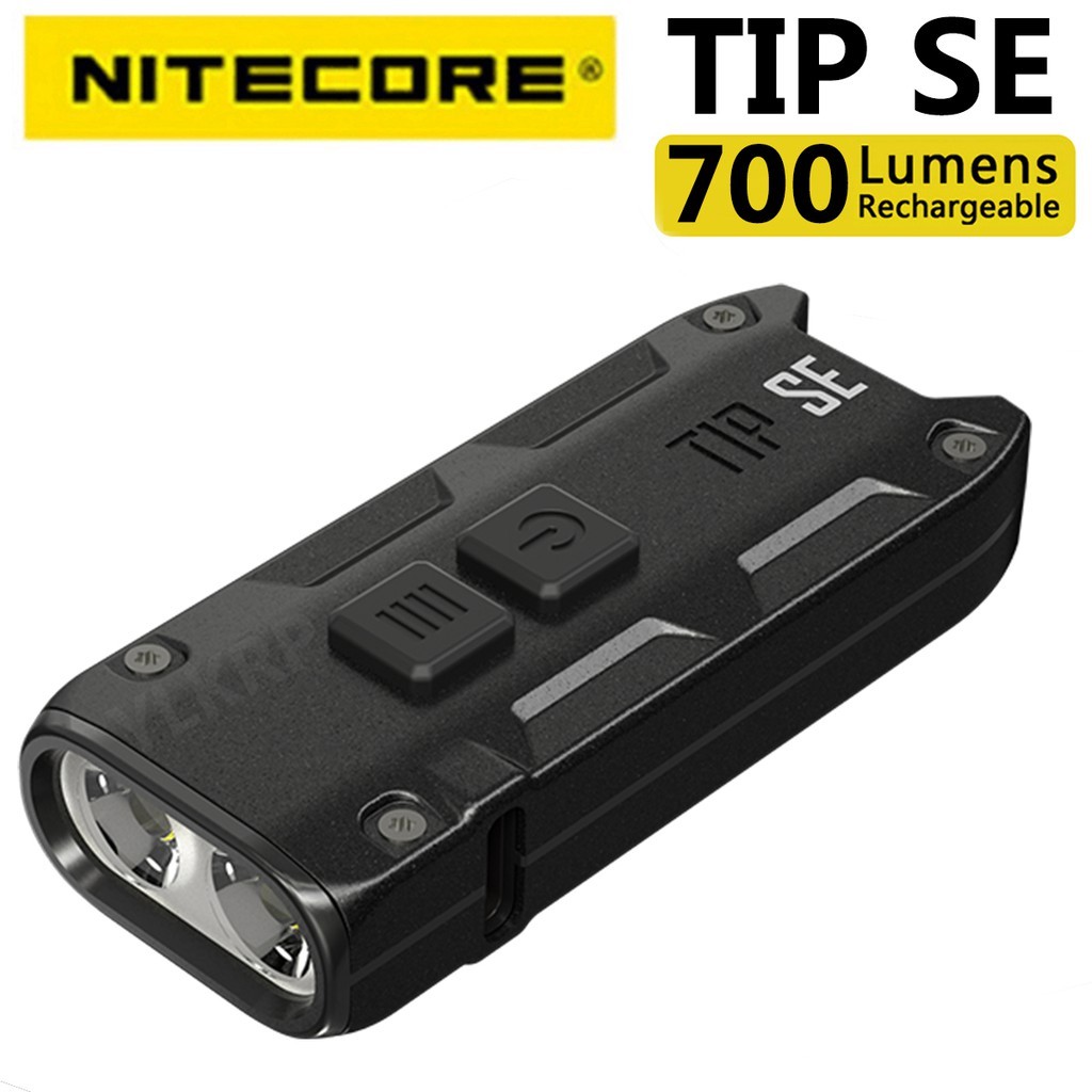 NITECORE TIP SE uses 2 x OSRAM P8 LED 700 lumens dual-core metal key ...