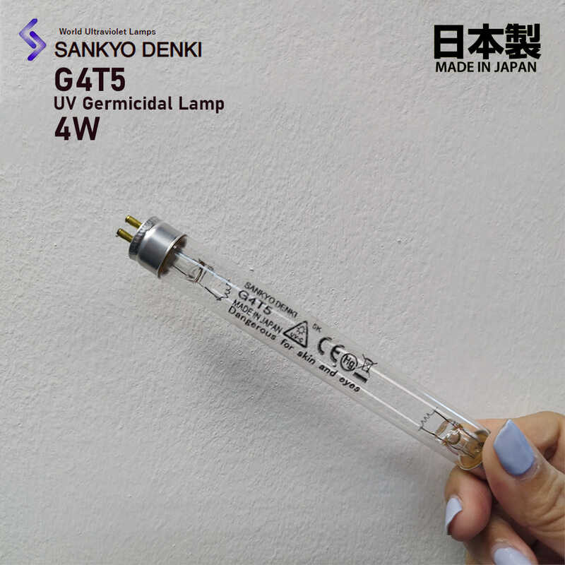 Denki Sankyo G4t5 4 Watt Germicidal 4W UV Fluorescent Lamp Bulb ...