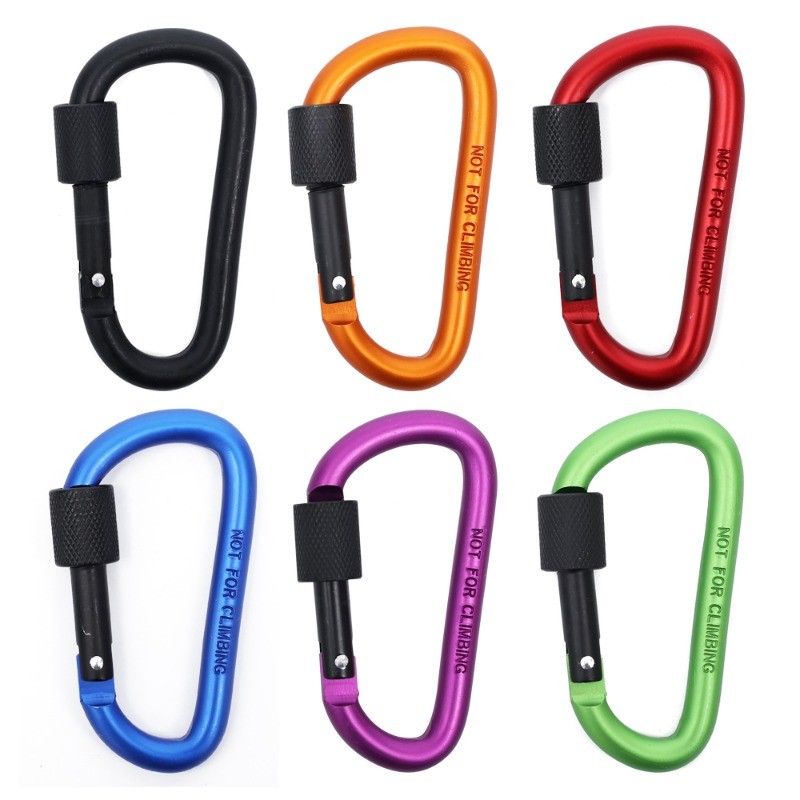 Mountaineering buckle with lock - Aluminum Alloy Carabiner ...