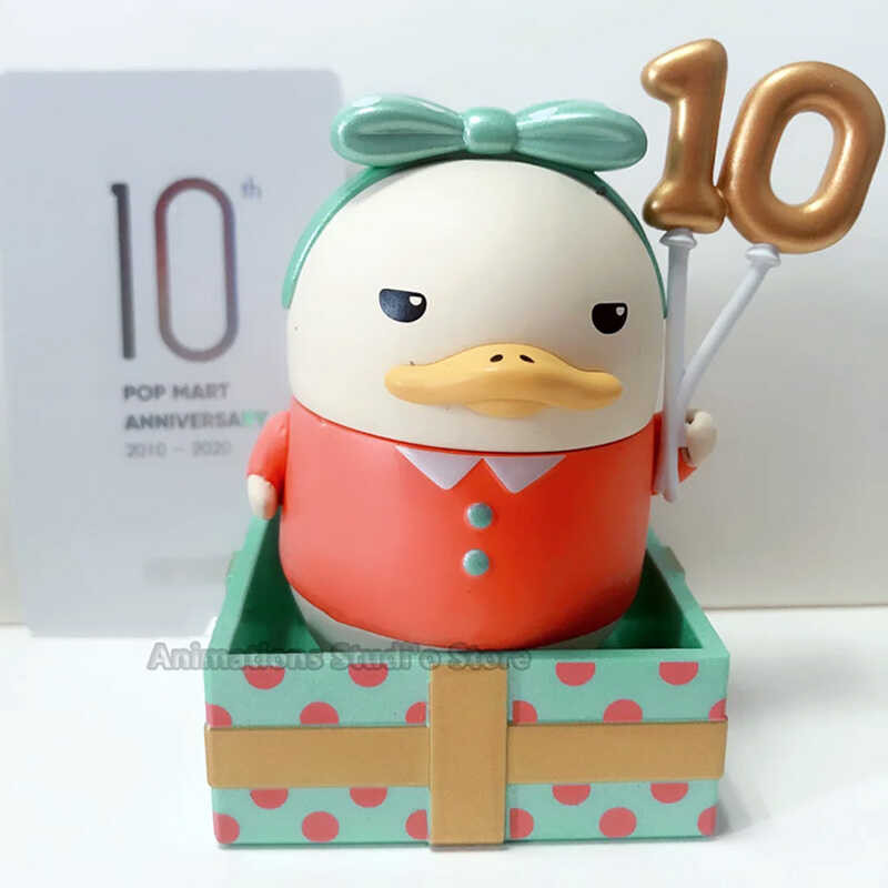 D9 POP MART 10 Years Anniversary Action Toys Original POPMART Duckoo ...