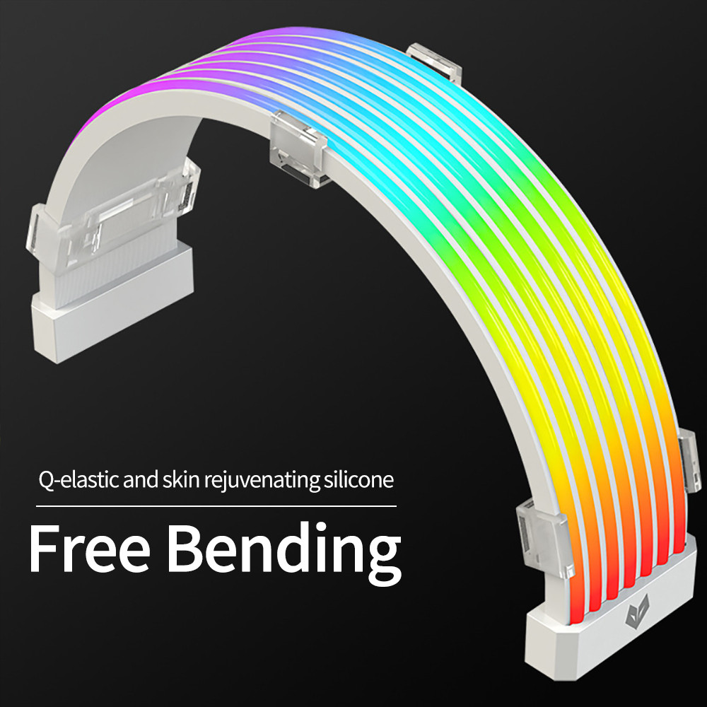 RGB 24Pin Motheboard Extension Cord Wire ARGB PC Case LED Light Bar 5V ...