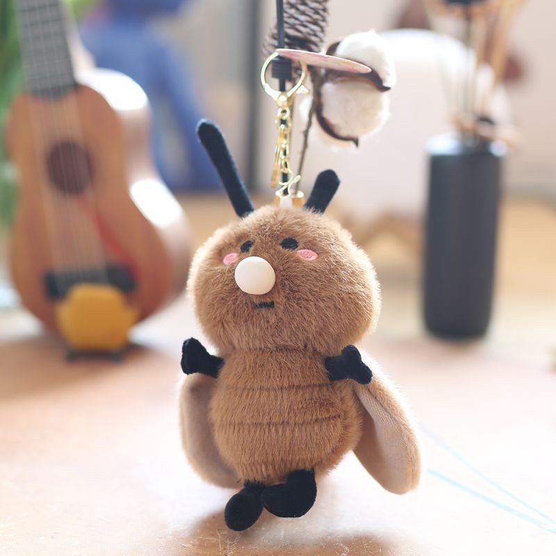 Adorable Plush Cockroach Keychain Toy With Soft Pp Cotton For Filling ...