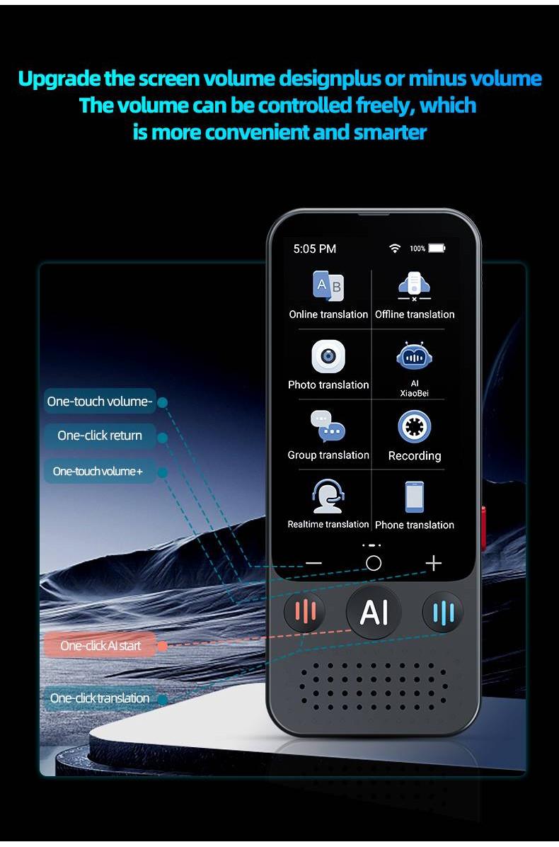 Z15 Intelligent ai Translator Multi-language Accurate Offline Meeting ...