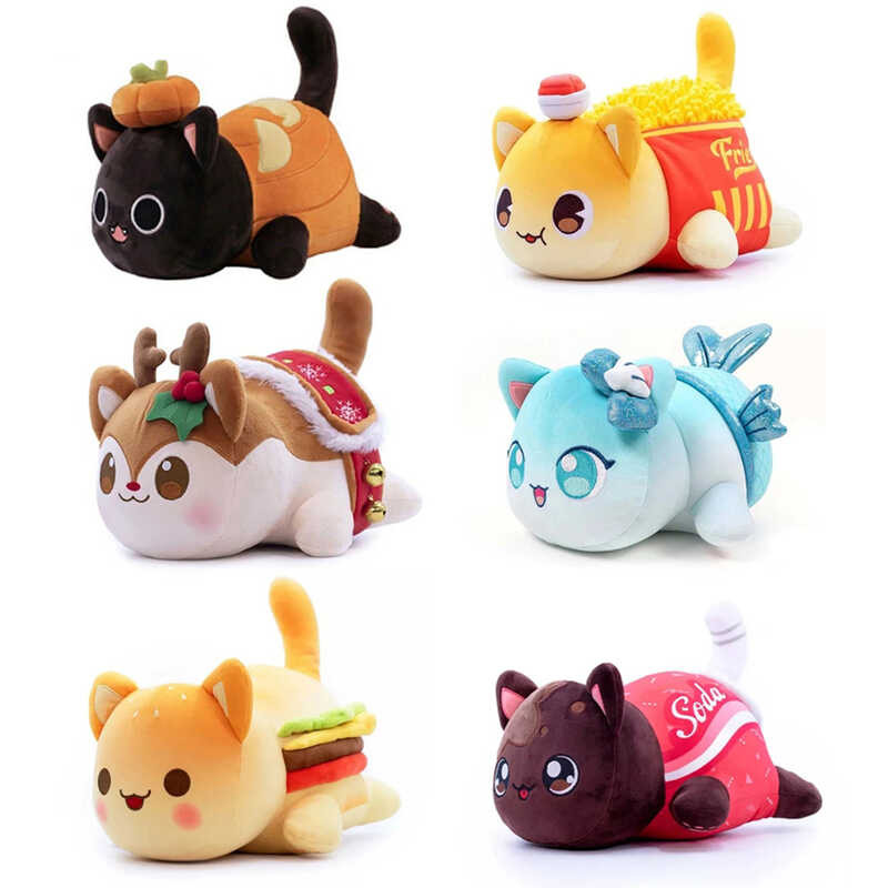 Meemeow Aphmau Meemeows Food Plushie Bunle Ahpmau French Fries Burger ...