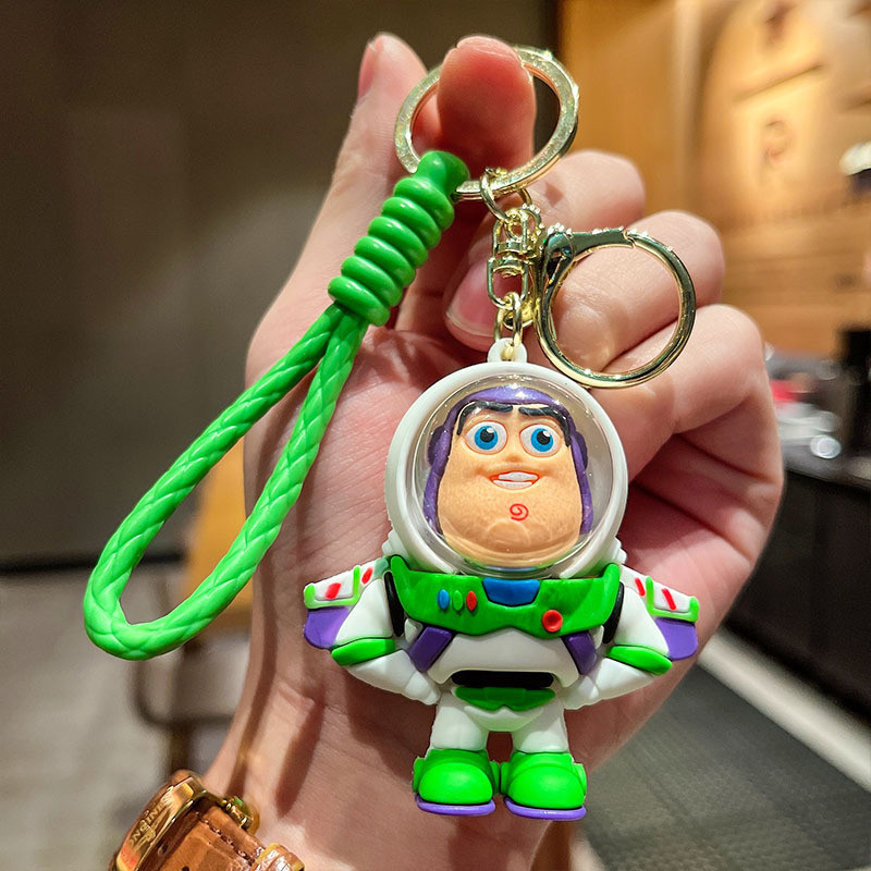 Cute Cartoon Toy Story Keychain Buzz Lightyear Woody Jessie Strawberry ...