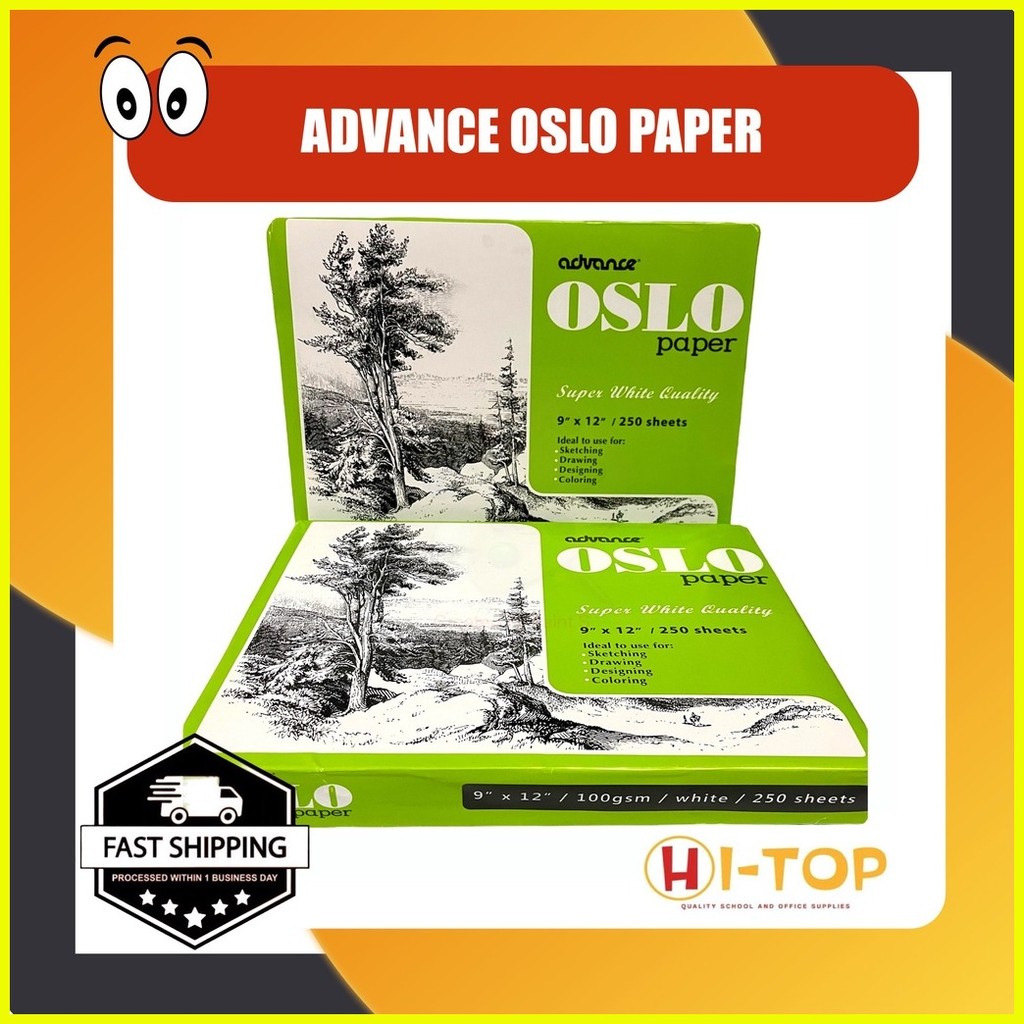 ♈ ADVANCE Oslo Paper - 9" x 12 " - 250 sheets - 100 GSM Sold per ream ...