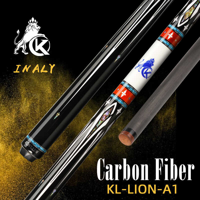 Inlay Cue Shaft Pool Fiber Kl-A1 Carbon Stick KONLLEN Turquoise 12.5 Mm ...
