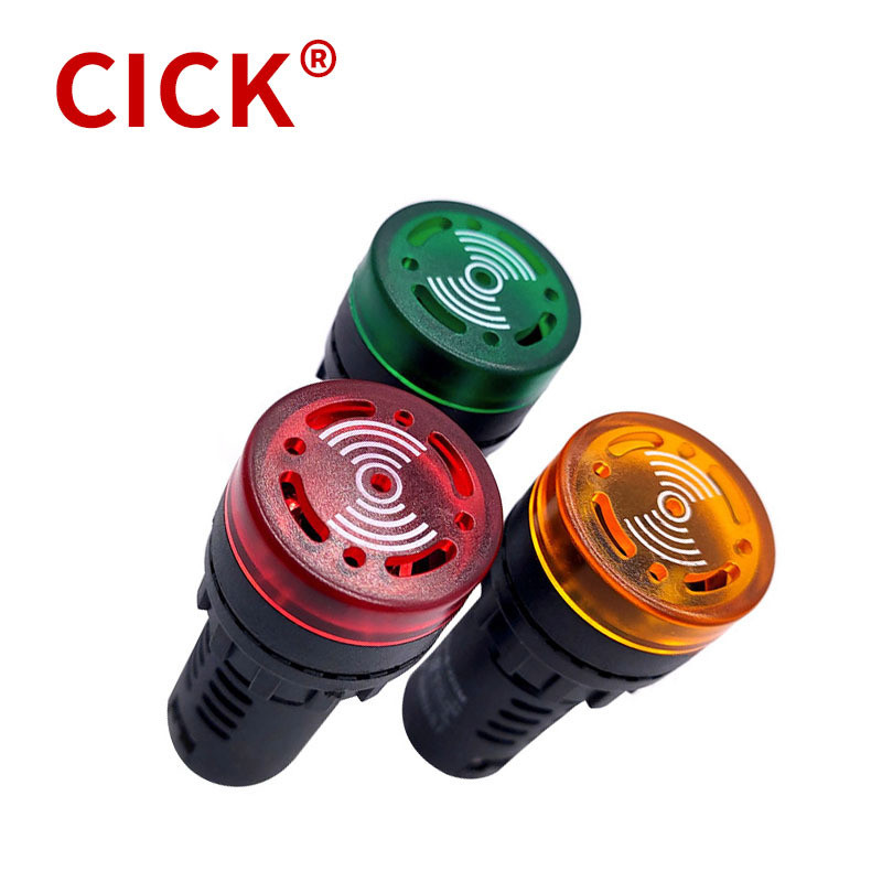 1pcs AD16-22SM Buzzer Intermittent Sound LED Light Flashing Indicator AC/DC Alarm 12V 24V 110V ...