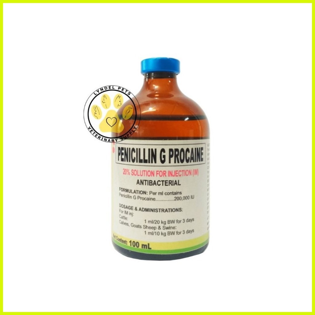 NUTRIVET Penicillin G Procaine For CATTLE, GOATS SHEEP & SWINE (100 ml ...