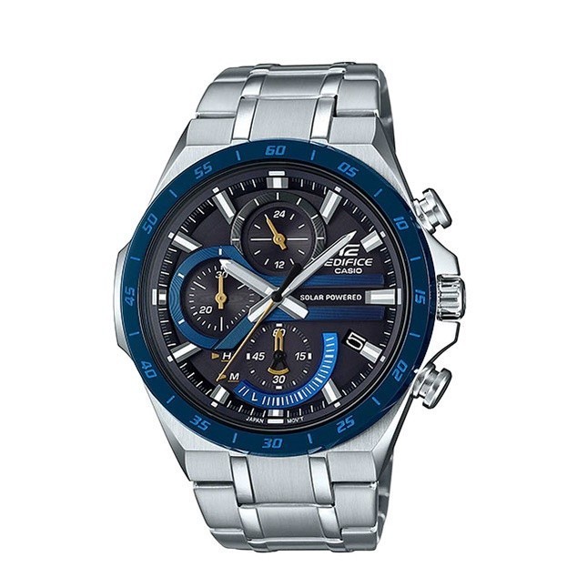 Casio Edifice (EQS-920DB-2AVUDF) Silver Stainless Steel Strap 100 Meter ...