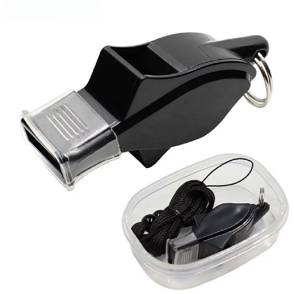 Referee Whistle Plastic Sports Whistles with Lanyard and Mouth Grip for ...