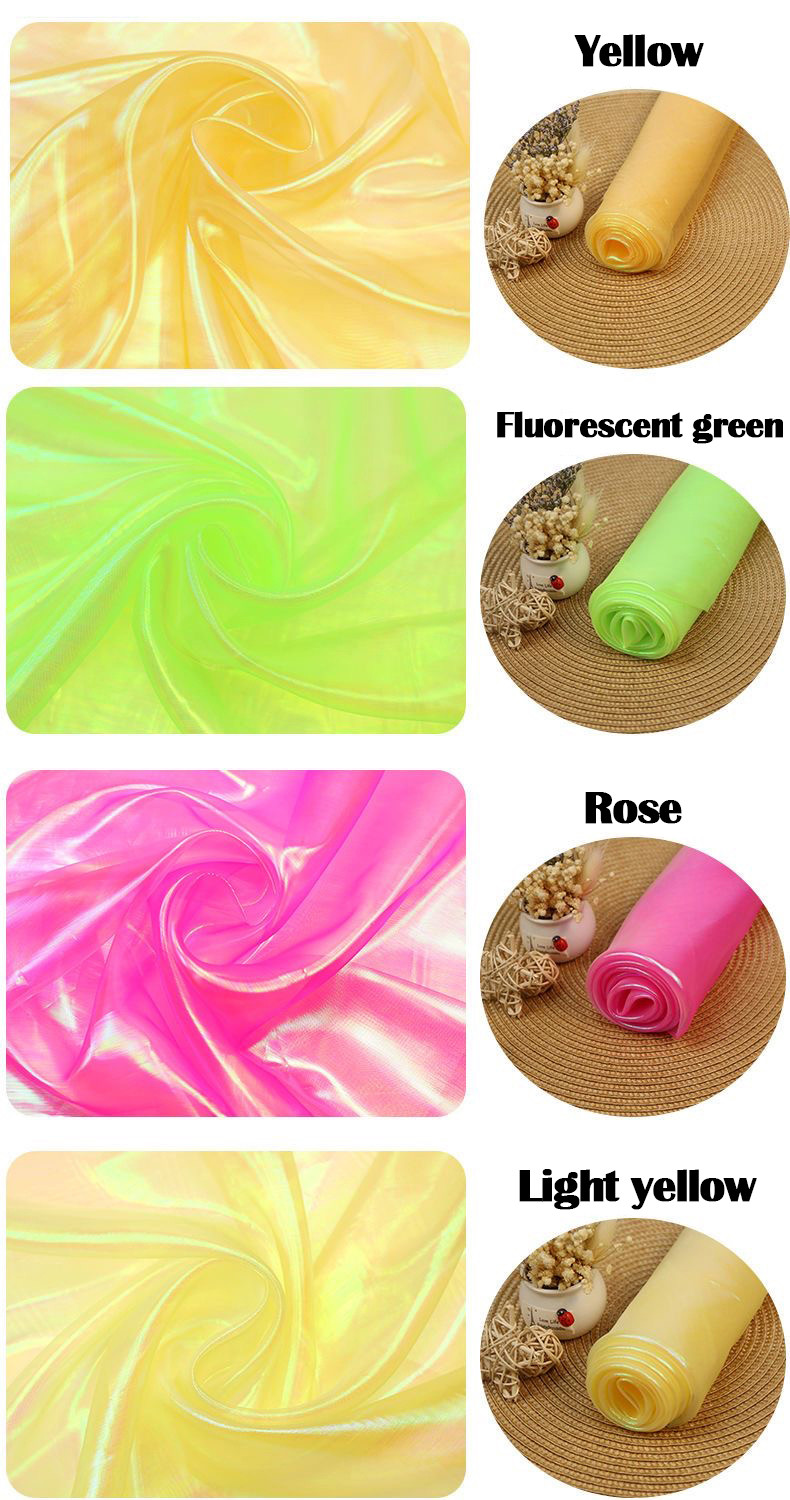 25 Color 1 Yards Symphony Yarn Fabric Organza Colorful Dress Stage ...