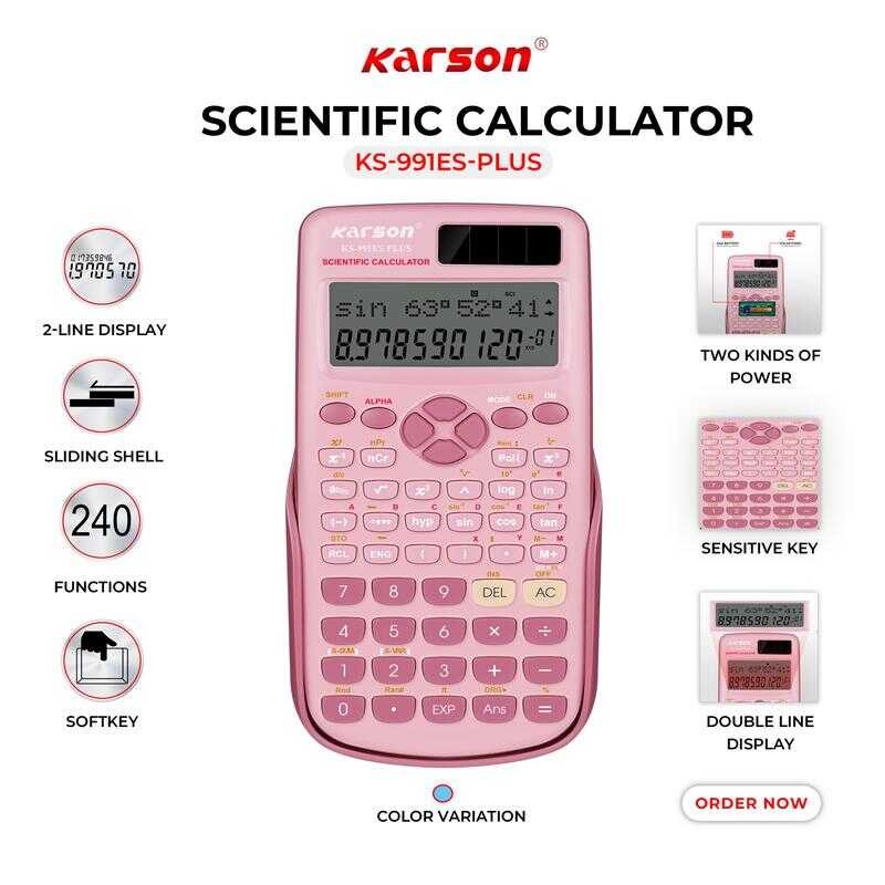 KARSON Fx-991Es Plus 417 Functions For Student Scientific - Calculator ...