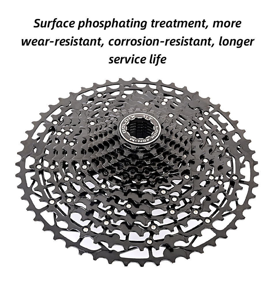 NEW GOLDIX Bike Cassette Ultralight cogs Carbon Steel Material 9/10/11 ...
