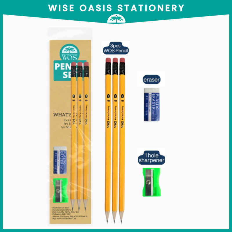WISE OASIS STATIONERY Pencil Bundle Set Hbhj 080 | Shopee Philippines