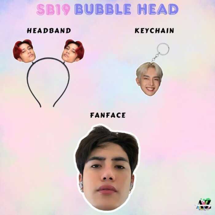 AZ Sb19 Laminated Bubblehead Fanface, Headband, Keychain (Front Print ...