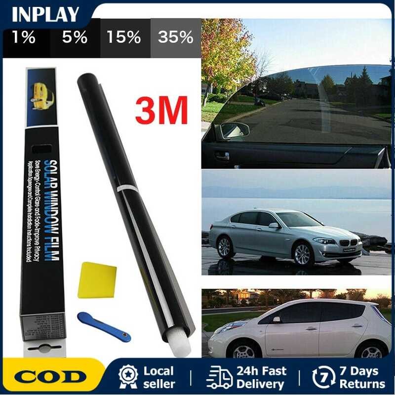 Tinted Film DIY Magic Tint For Car Sunshade Rear Window Black Roll Gdtd ...