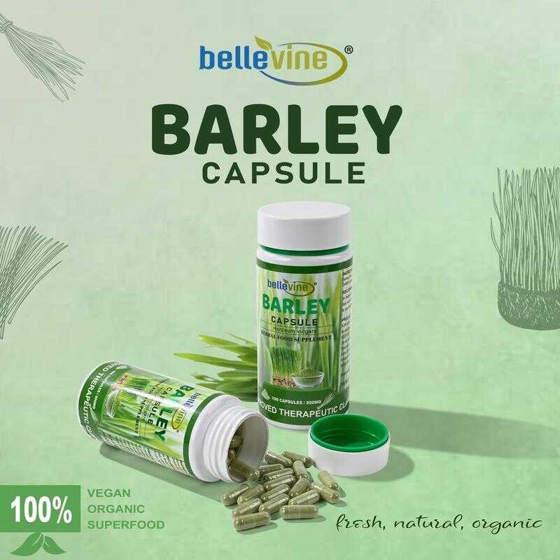 Barley Herbal Supplement Capsule 500Mg X 100 Capsules (Fda Approved ...