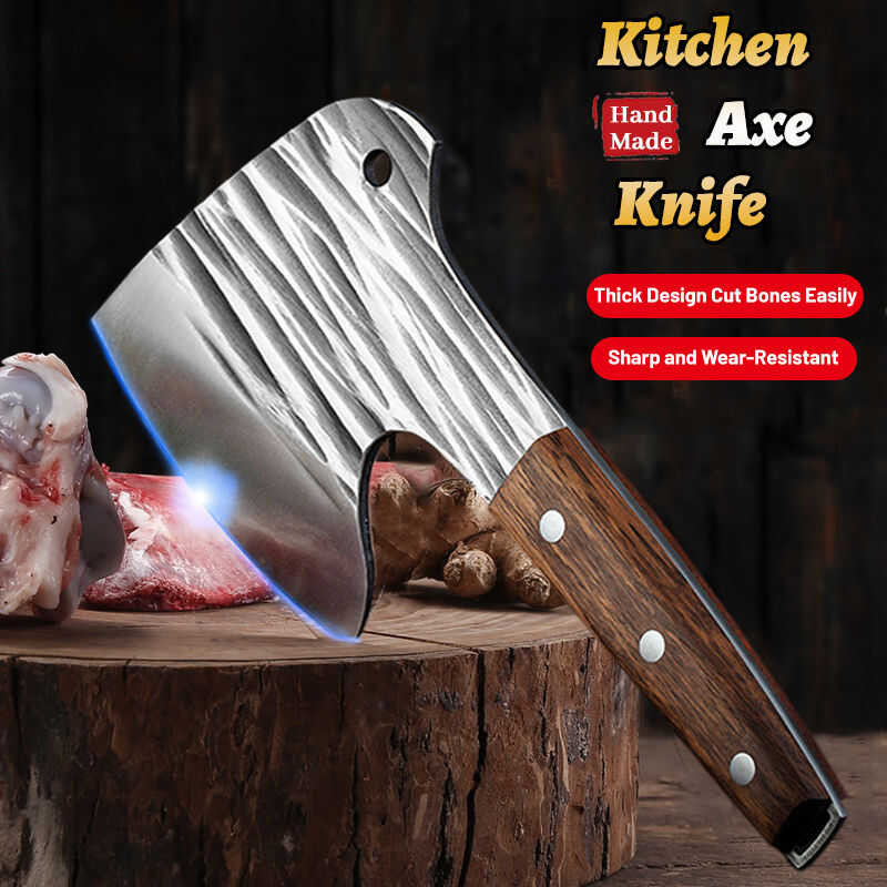 Kitchen Knife Itak Heavy Duty Axe Stainless Steel Bone Hete For ...