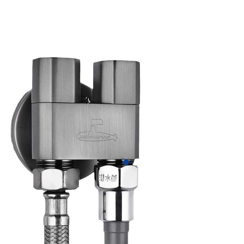 Gray Submarine Gun Washing Machine Faucet All-Copper Toilet Spray Gun ...