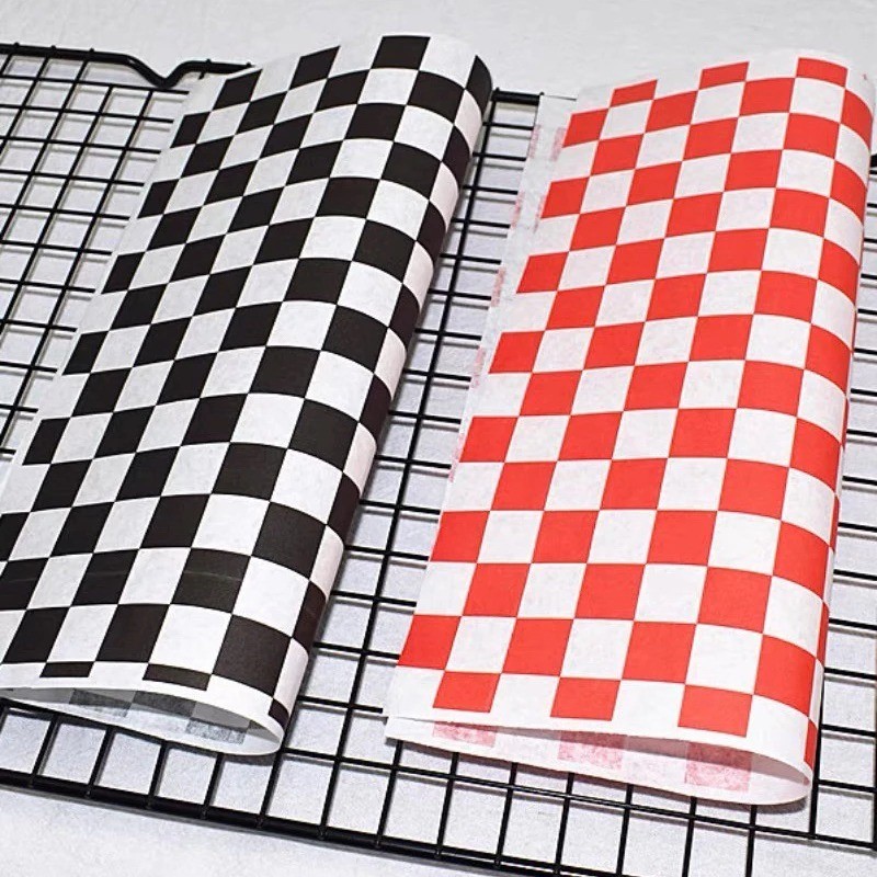 Checkered Deli Basket Food Liner Wrap Greaseproof Paper(400pcs) for ...