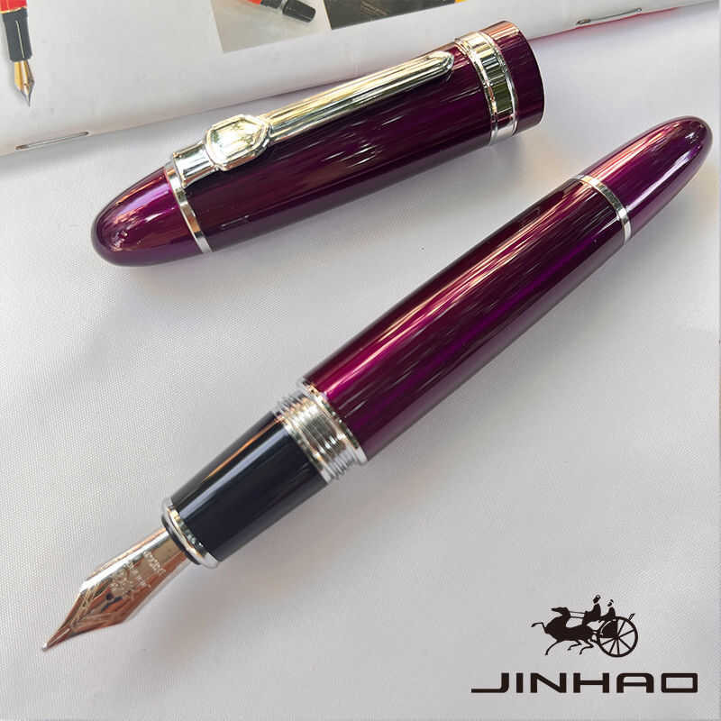 1 PCS JINHAO 159 Classic Design Silver Trim Calligraphy Iridium ...