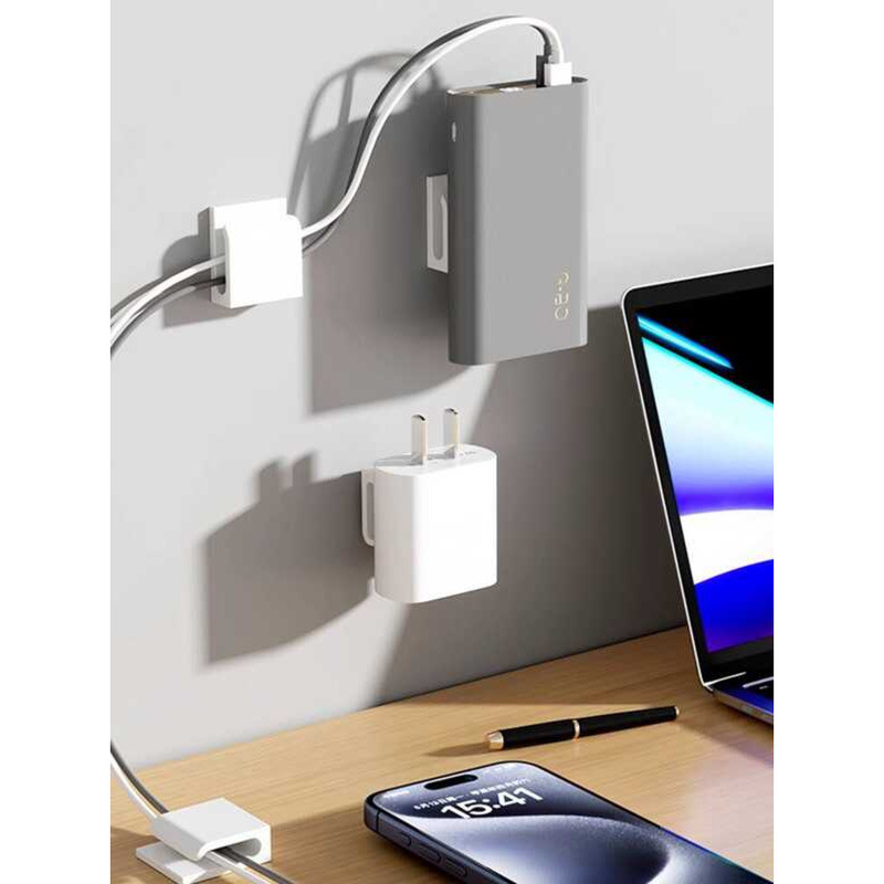 Charger Clip Head Fixed Bracket Charging Desktop Cable Management Plug ...