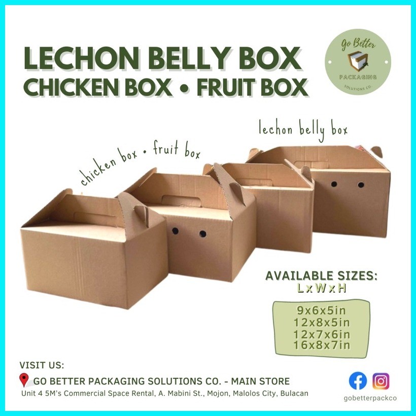 [10pcs] Lechon Belly Box / Lechon Manok Box / Crispy Pata Box / Fruit ...