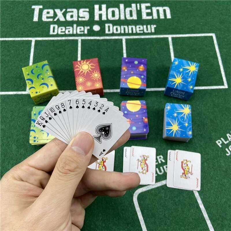 Playing Cards Cute MINI Games Poker Mini 40X28mm Paper Miniature For ...