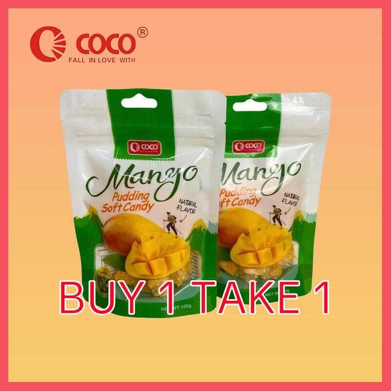 【Buy 1 TAKE 1】Coco Mango Pudding Soft Candy 100G Per Pack|Soft /Gummy ...