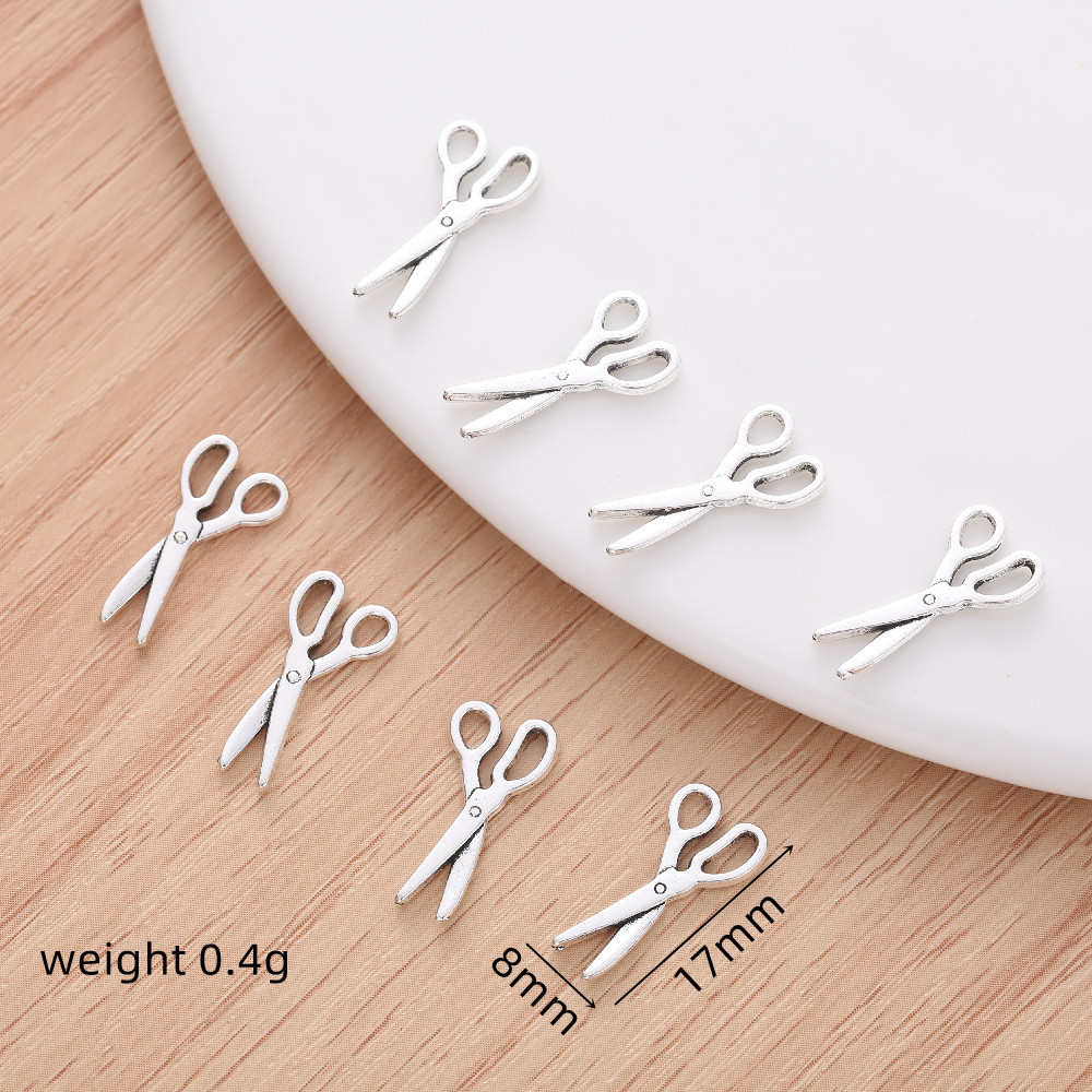 50pcs Exquisite Vintage Scissor Charm Dangles for Women's Fashion ...