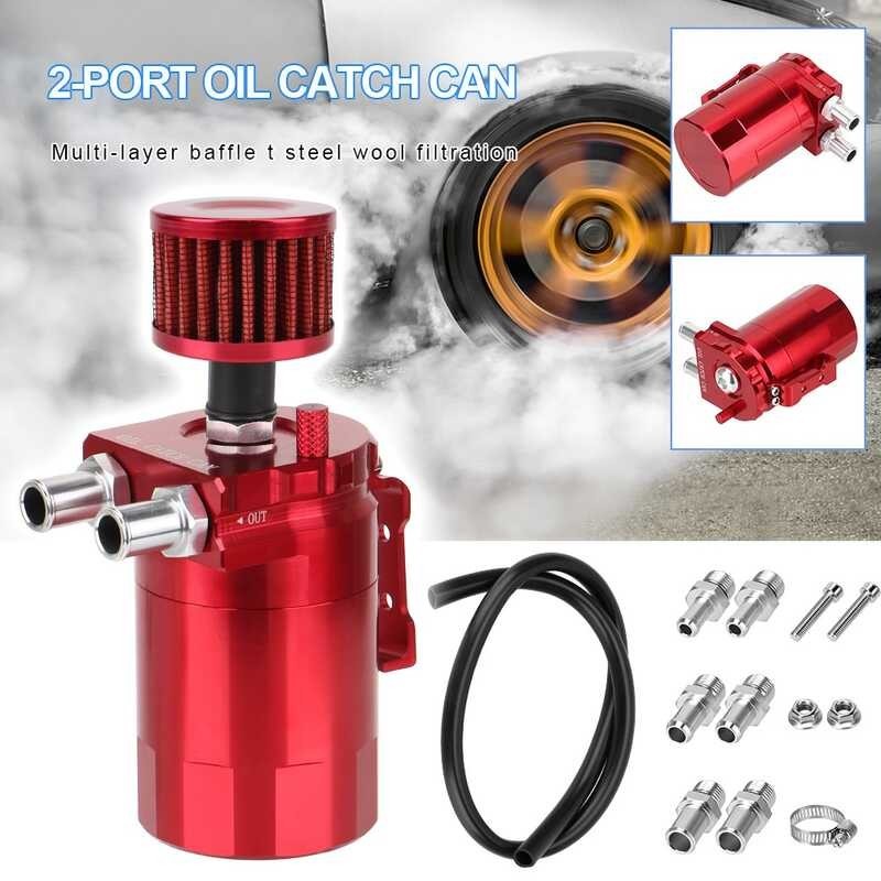 2 Ports Catch Can Universal Reservoir gamit ang fuel filter Nozzles ...