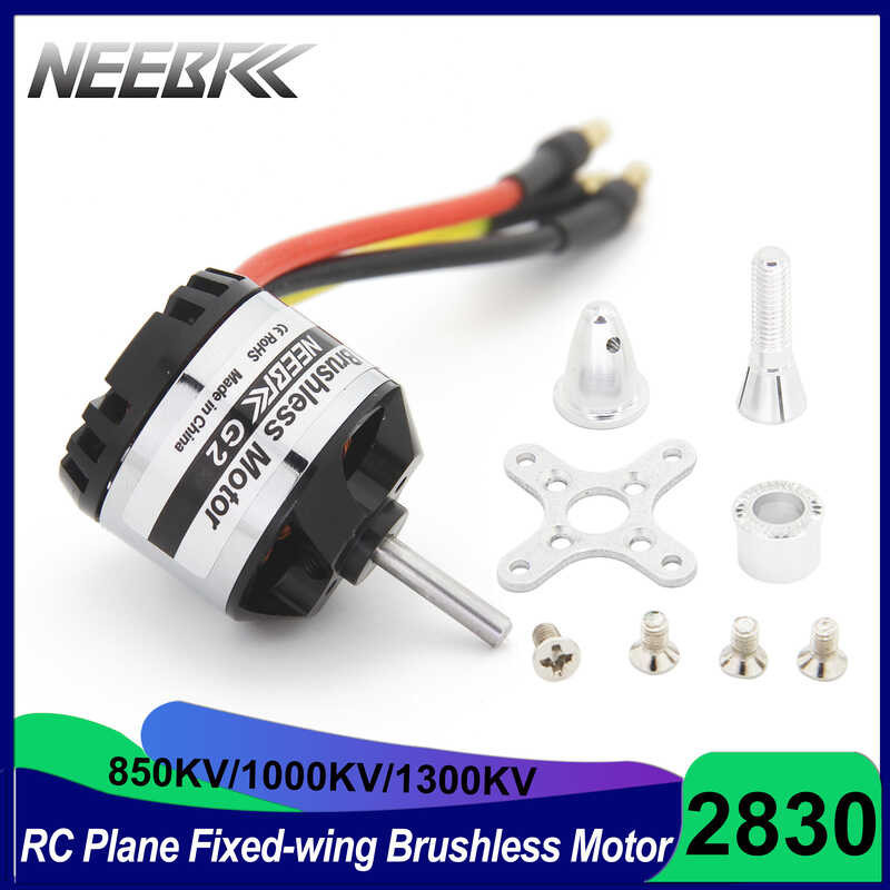 NEEBRC 2830 850Kv 1000Kv 1300Kv RC Brushless Motor Engine For Fixed ...
