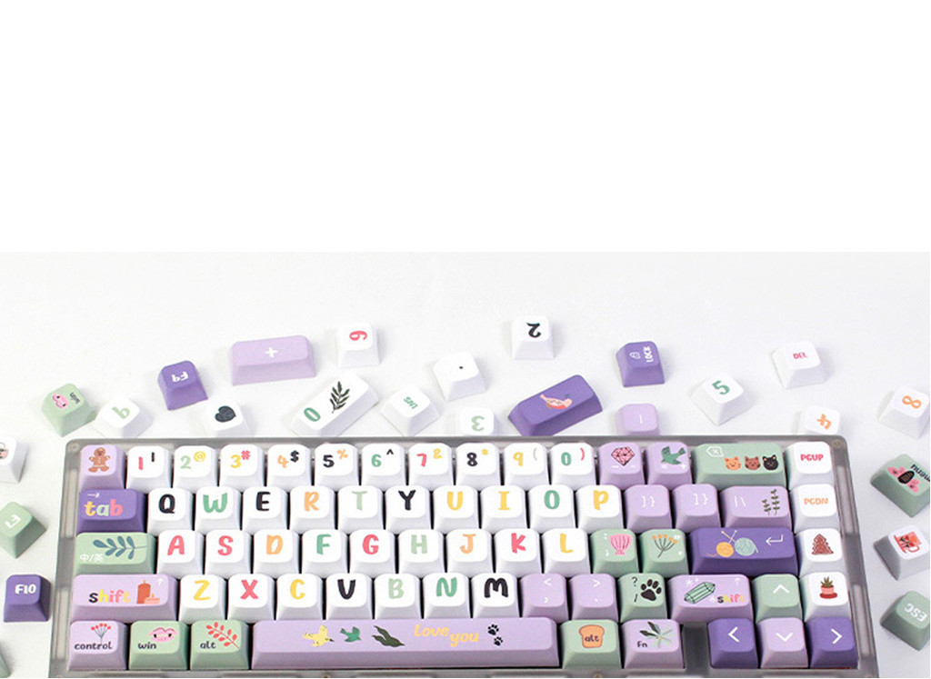 The wave graffitik mechanical keyboard cover is suitable for all RK ...