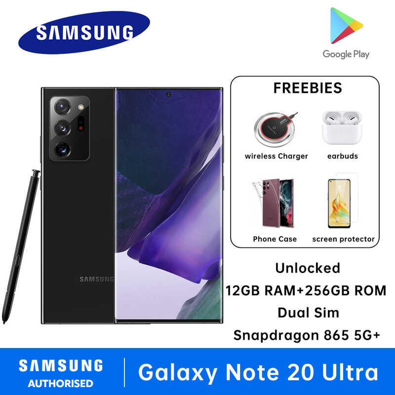 Galaxy Note Samsung 20 Ultra 5G Smartphone Dual Sim 12Gb RAM + 256Gb ...
