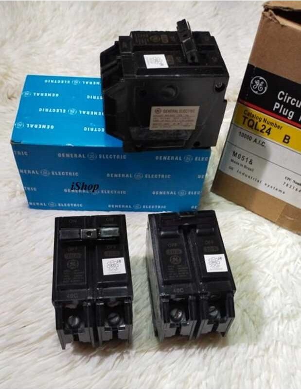 GE Circuit Breaker Plug In Pole TQL A Amperes Panel Box | Shopee Philippines