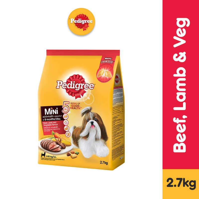 PEDIGREE MINI Dog Food for Small Breed Dogs in Beef Lamb & Vegetable ...