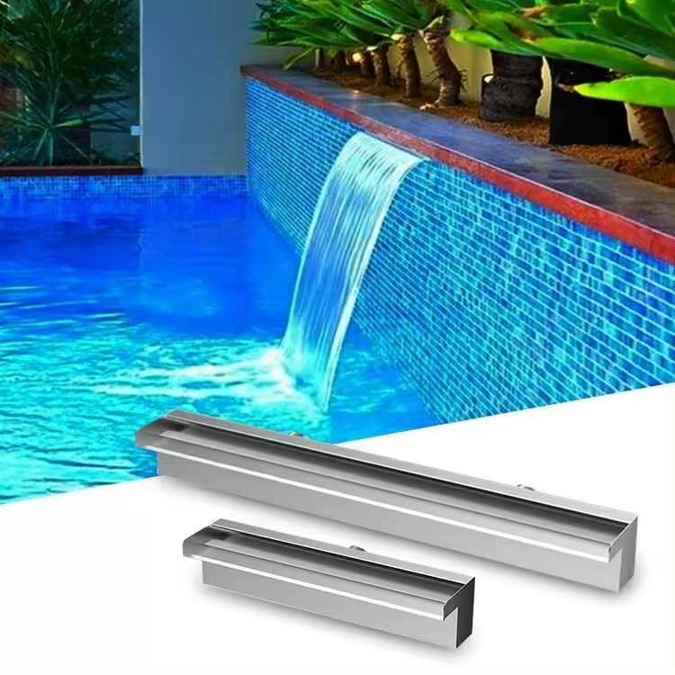 Pool Swimming Waterfall 304 Stainless Steel Spillway Para Sa Lawa ...