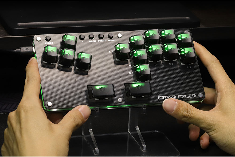 Haute42 Fightstick Hitbox Leverless Controller Mini Stickless Arcade ...